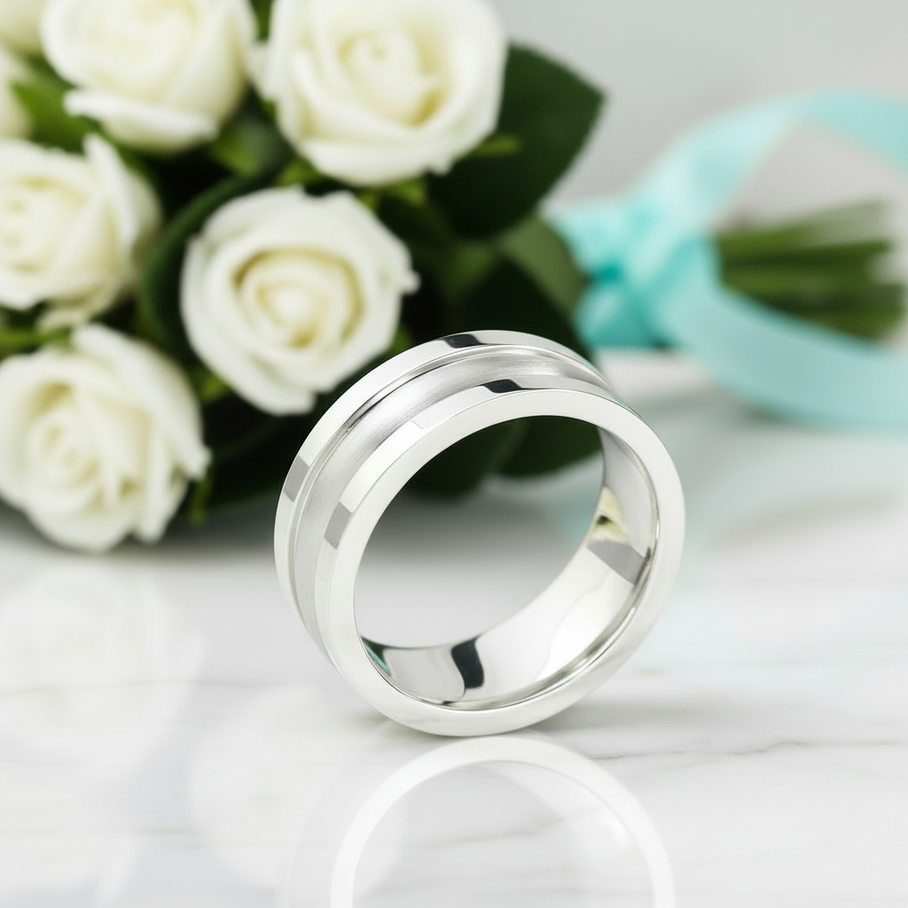 Vintage 8mm Cobalt Chrome Wedding Band – Evani Jewelry